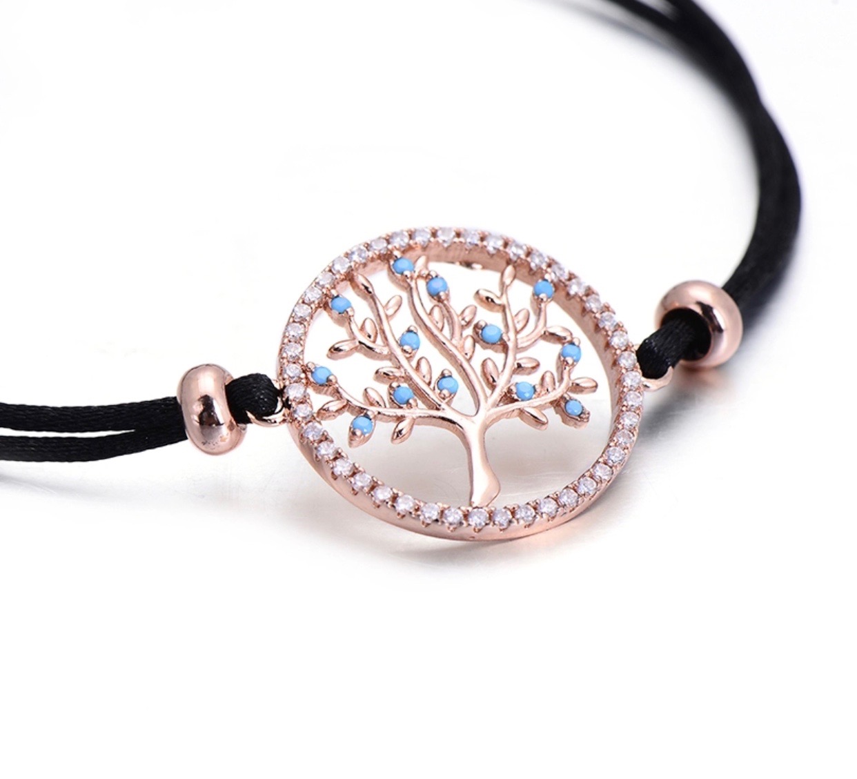 Charm Bracelet For Women , Women Jewelry, Blue Zircon Life Tree In The ...